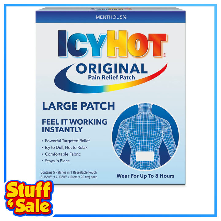 Icy Hot Original Pain Relief Patch, Large, 5 count | Lazada PH
