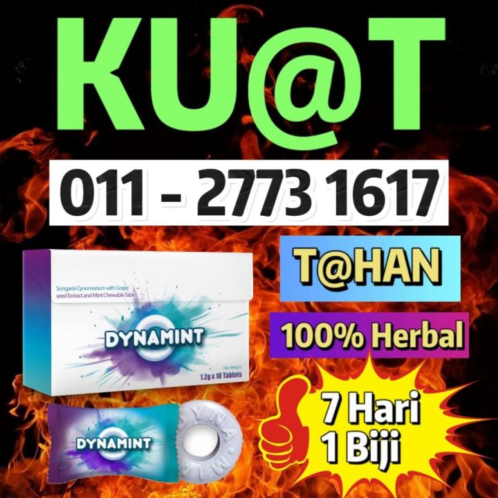 【Dynamint 冷糖】1粒硬7天 - 当天发货 - 全马包邮 - 100% 正品 | Lazada