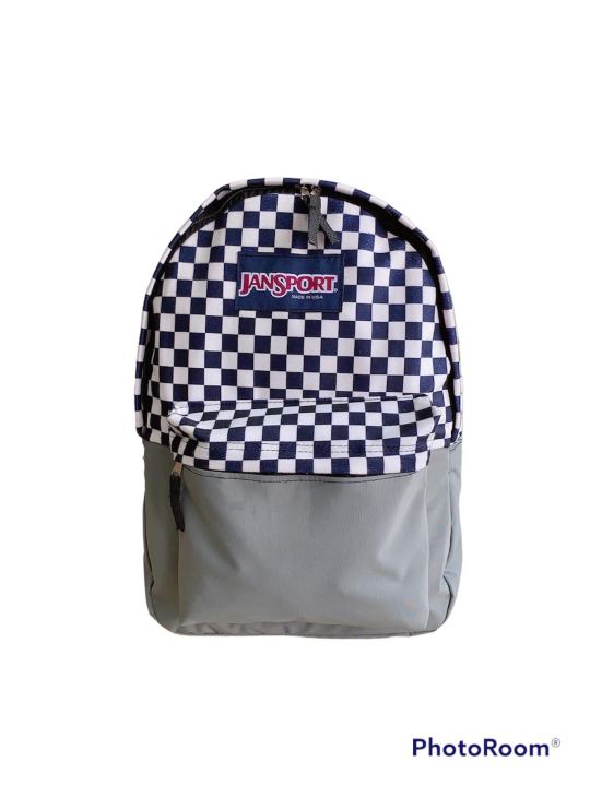 BBShop Jansports Checkered Korean Bagpack Large size | Lazada PH