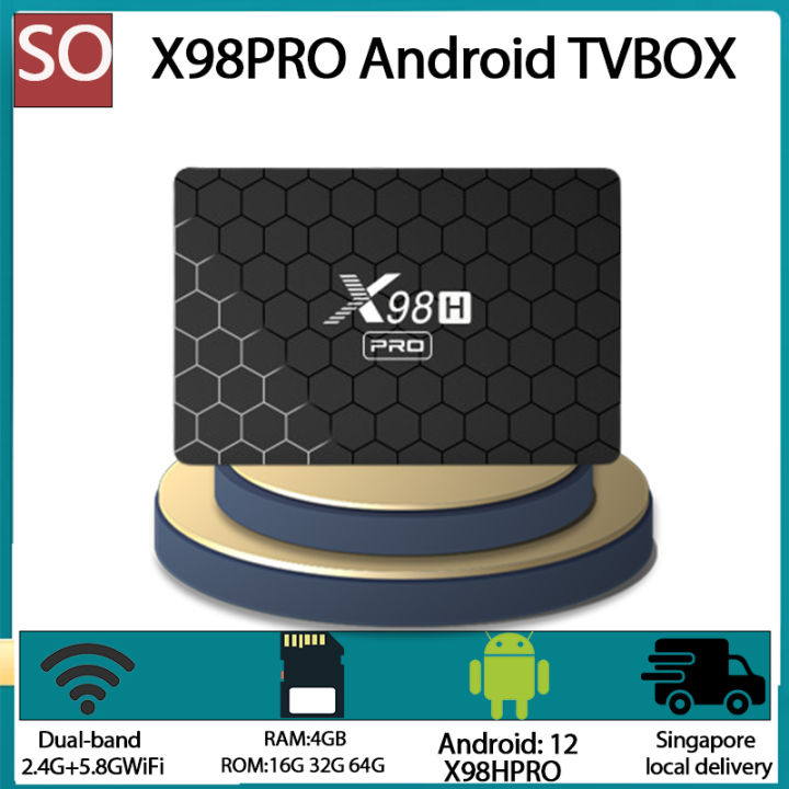 (Full-load app) X98H PRO | ANDROID | ANDROID TV | TV BOX | HD | PREMIUM | DUAL BAND WIFI | 4GB ...