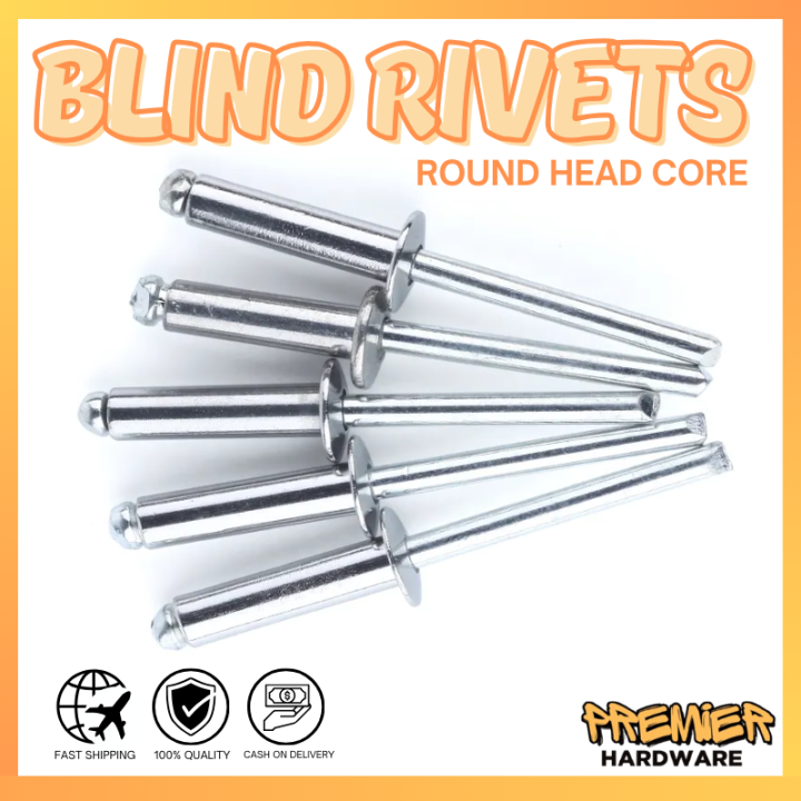 Blind Rivet Round Head Core Aluminum (100PCS) Premier Hardware | Lazada PH