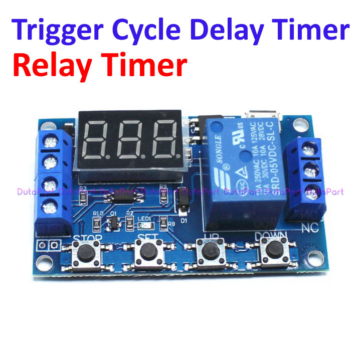 Relay Module Switch Trigger Time Delay Circuit Timer Cycle Adjustable | Lazada Indonesia