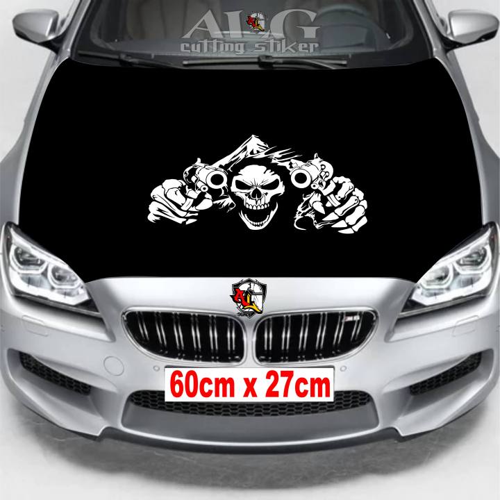 STIKER/STICKER/SC.144/STIKER SKULL/STIKER TENGKORAK/STIKER MOBIL/STIKER ...