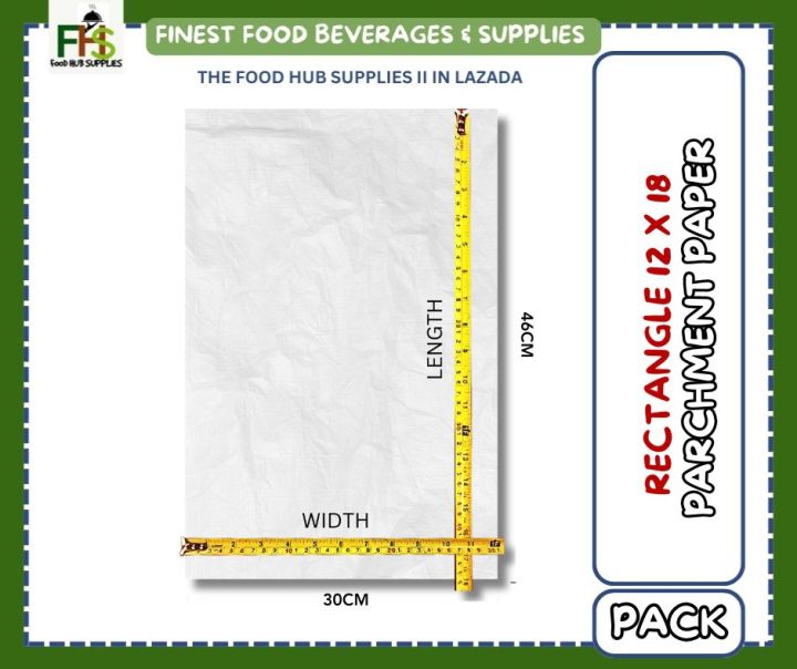 Parchment Paper - Rectangle 12x18 | Lazada PH