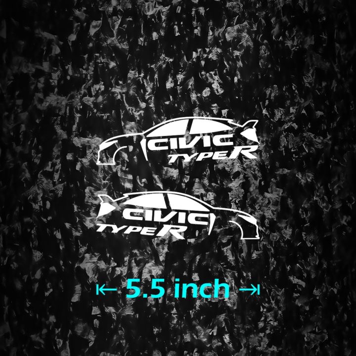 Honda Civic Type R Fk8 Window Sticker Stiker Cermin Honda Civic Type R ...