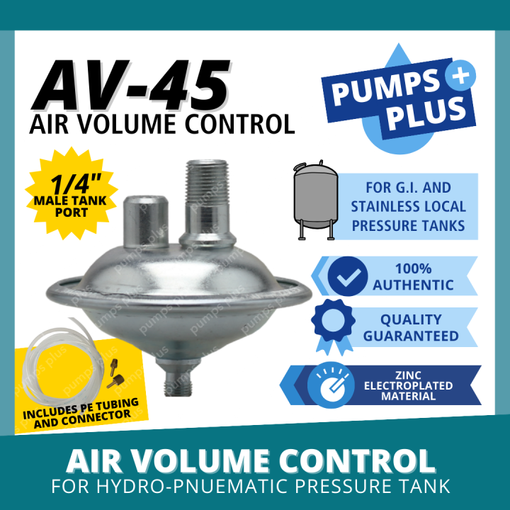AIR VOLUME CONTROL AV45 with 1/4 Male Tank Port for GI and Stainless ...