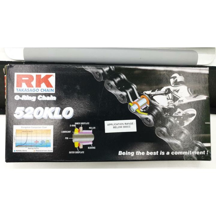 RK O-Ring Chain 520KLO 108L | Lazada