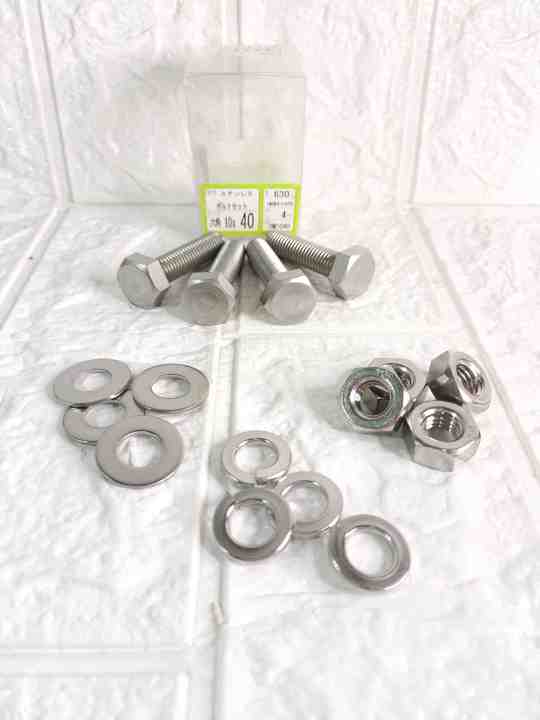stainless bolts and nuts set 10 x 40 made in japan | Lazada PH
