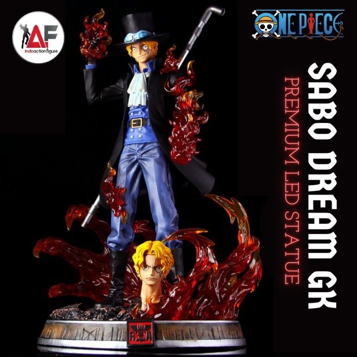 Statue One Piece Sabo GK Dream studio design with LED | Lazada Indonesia