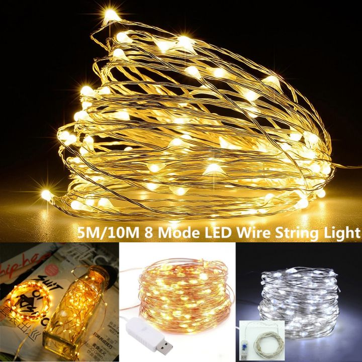 [YESPERY] 5M/10M LED USB Multi-mode String Light Copper Wire String ...