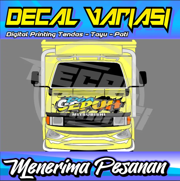 STIKER KABIN DEPAN TRUK RAGASA-STIKER VARIASI TRUK RAGASA-STIKER DECAL ...