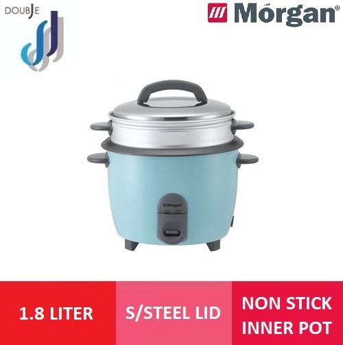 Morgan MRC-TD618NS 1.8L Non-stick Inner Pot Rice Cooker with Steamer ...