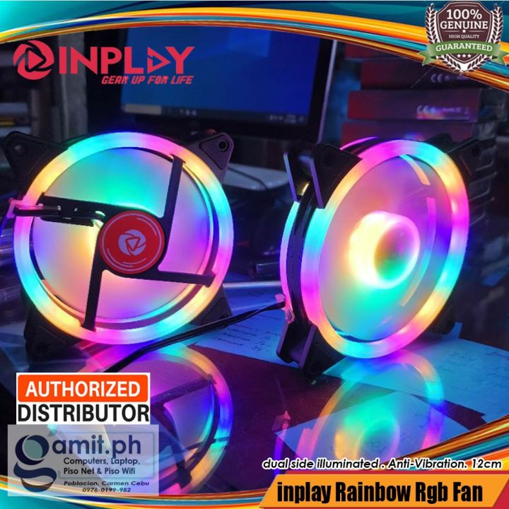 【SUPER SALE】 Inplay M10 Rainbow Rgb 120mm Led Cooling Silent Fans Cpu ...