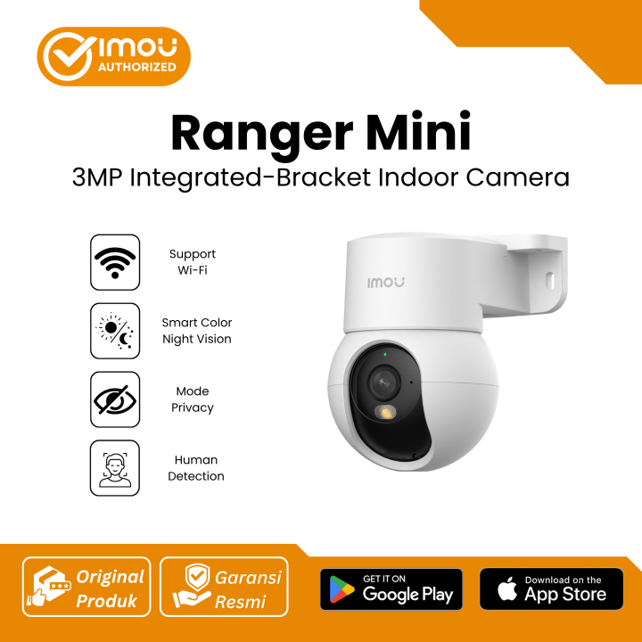 IMOU RANGER MINI 3MP IP CAM WIFI SMART COLOR NIGHT VISION CAMERA INDOOR | Lazada Indonesia