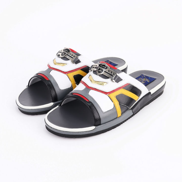 Taywin Original Style รองเท้าแตะขาวสลับพื้นหนา รุ่น 310V24006 | Lazada ...