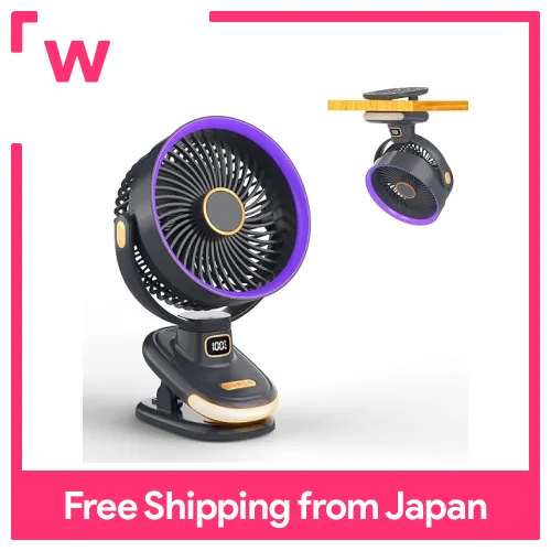 Tabletop Fan Small Clip [2025 Summer Strongest Model] Automatic Swivel ...