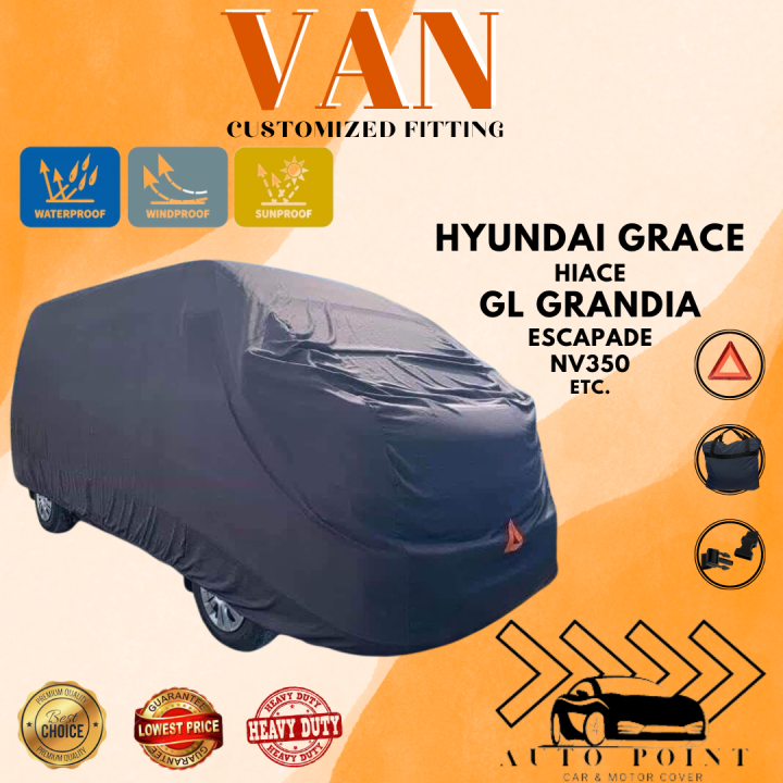CAR COVER FOR VAN ( HIACE , HYUNDAI GRACE , GL GRANDIA , ETC ...