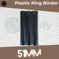 Plastic Ring Binder A4 size 6mm-51mm sold per 10pcs BLACK Plastic Comb Binder Rings High Gloss ...