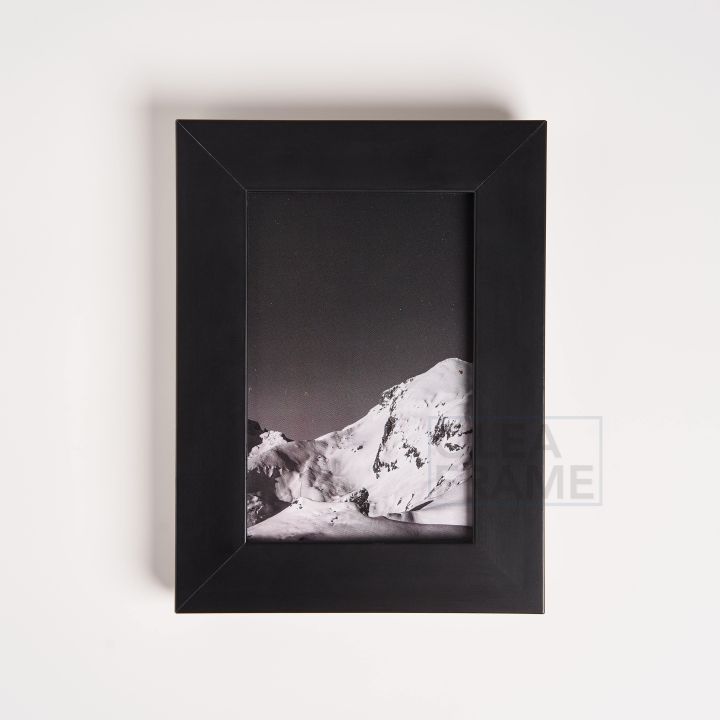 Bingkai Foto Kayu Minimalis Hitam - Frame Foto 5R | Lazada Indonesia
