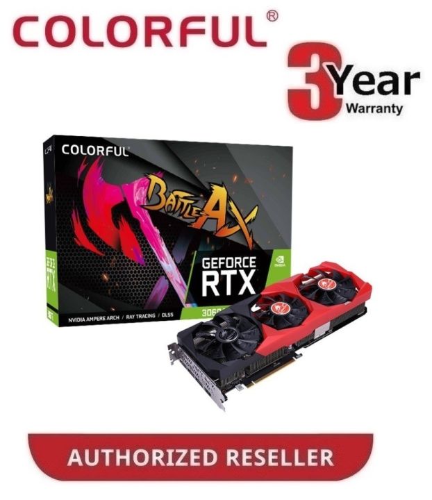COLORFUL NVIDIA GEFORCE RTX3060 NB 12G-V 12GB GDDR6 192-BIT GRAPHIC ...