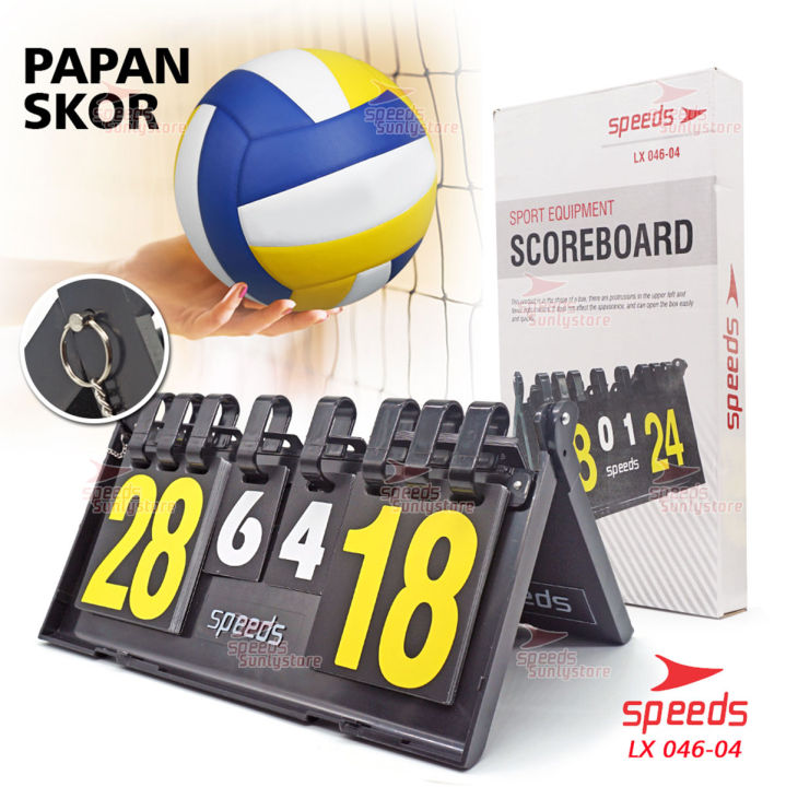 SPEEDS Score Board / Papan Skor / Papan Score 4 Digit Portable Untuk ...