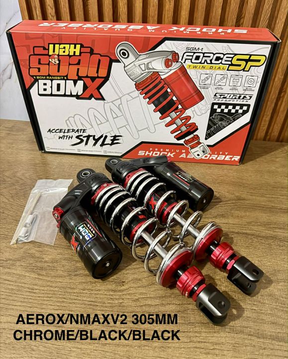 BOM X SUSPENSION SGM-t FORCE SP TWIN DIAL for NMAX V1 & AEROX/NMAX V2 ...
