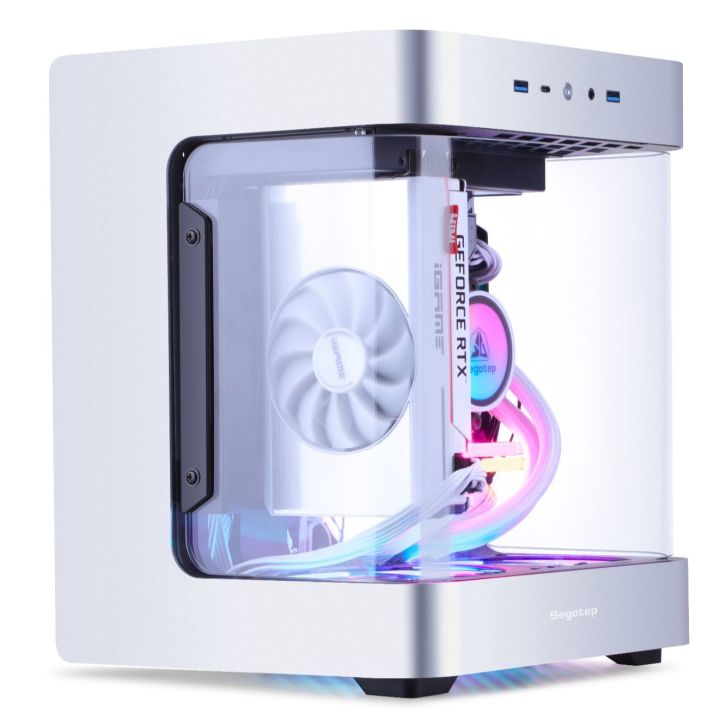 # Segotep Slath Mini - mITX PC Case With Dual Curved T.G & 2 x 120mm ...