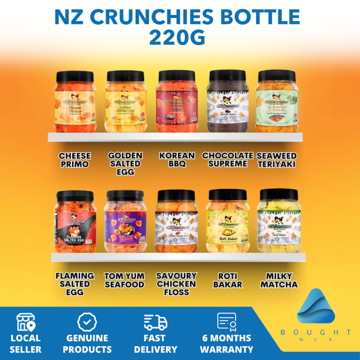 NZ Crunchies Bottle 220g Savoury and Sweet Flavored Snack Chocolate ...