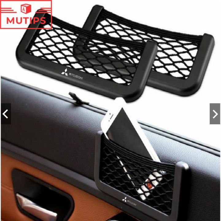 Mitsubishi High Quality Universal Car Seat Mesh Storage Bag Phone ...