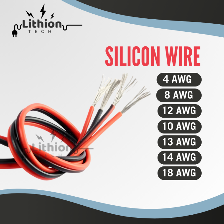 Silicone Cable Wire - Flexible High Temperature Heat Resistant Cable AWG 8AWG 10AWG 12AWG 13AWG ...