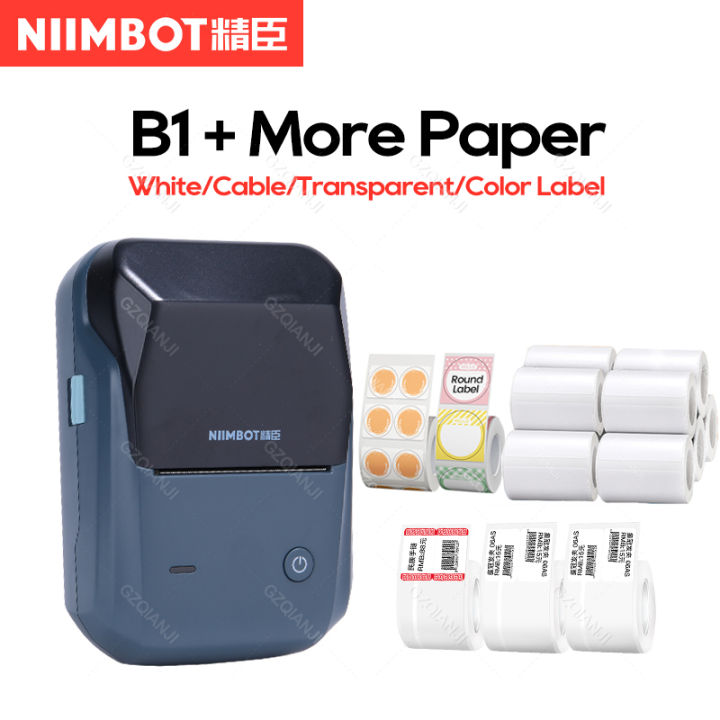 Original Pocket Niimbot B1 Label Printer Mini Bluetooth Portable Thermal Labeller Maker or ...