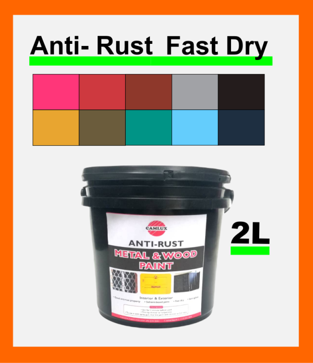 2L/ 2Liter Camlux Metal Paint/Wood Paint/Anti-rust Paint for Metal ...
