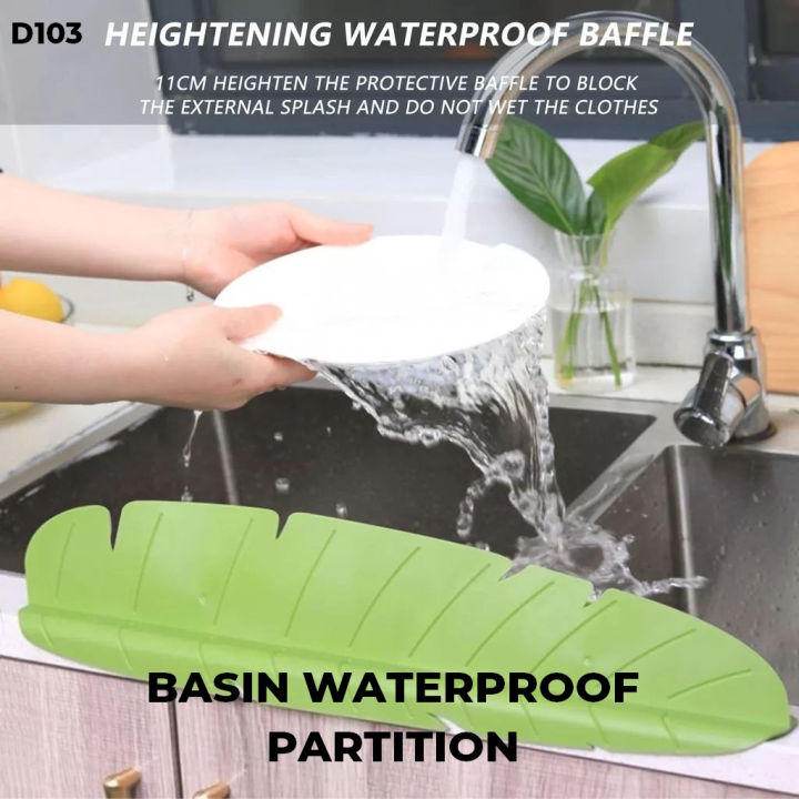 📣Basin Waterproof Partition Sink Flap Block Kitchen Water Splash ...