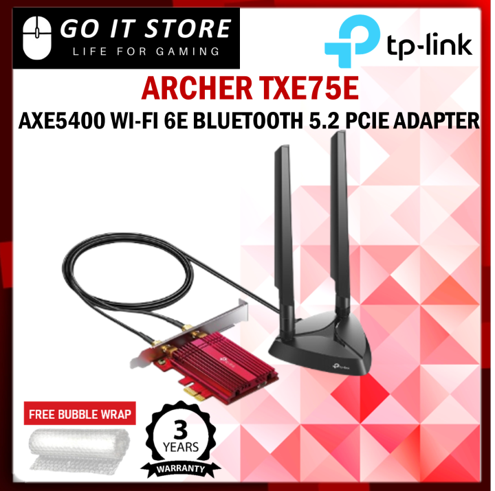 TP-Link Archer TXE75E AXE5400 Tri-Band 6Ghz WIFI 6E & WIFI 6 Bluetooth ...