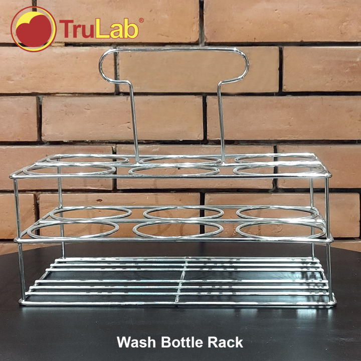 Wash Bottle Rack Stainless Steel | Laboratory and Medical Supplies ...