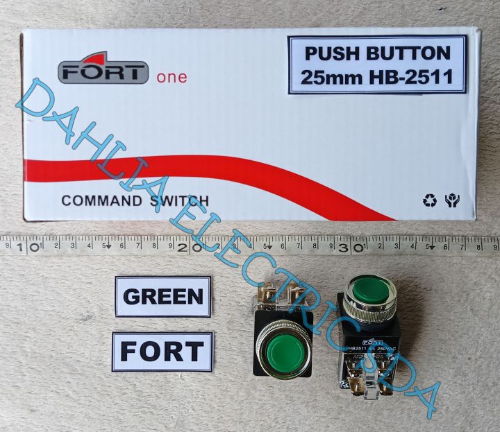 Push BUTTON HIJAU 25MM HB-2511 FORT | Lazada Indonesia