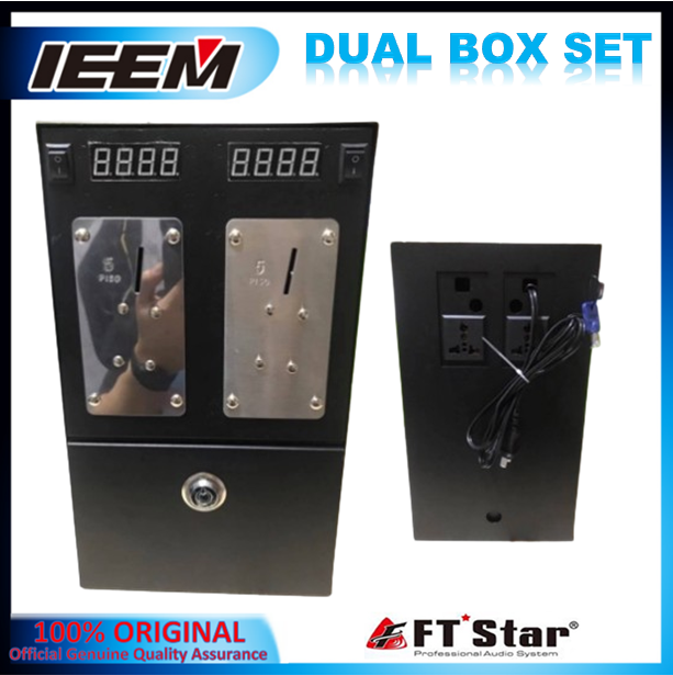 Complete PisoNet P5 Coinslot Box | Piso net Dual Coin slot Metal Box ...