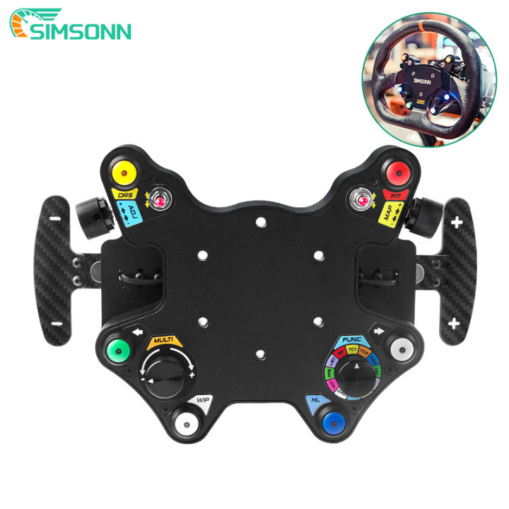 SIMSONN PC Simracing steering wheel LED Buttons Racing Hub Instrument ...