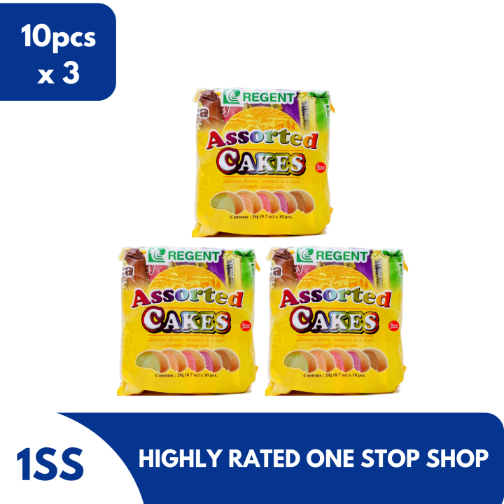 Regent Assorted Cakes, 10pcs set of 3 | Lazada PH