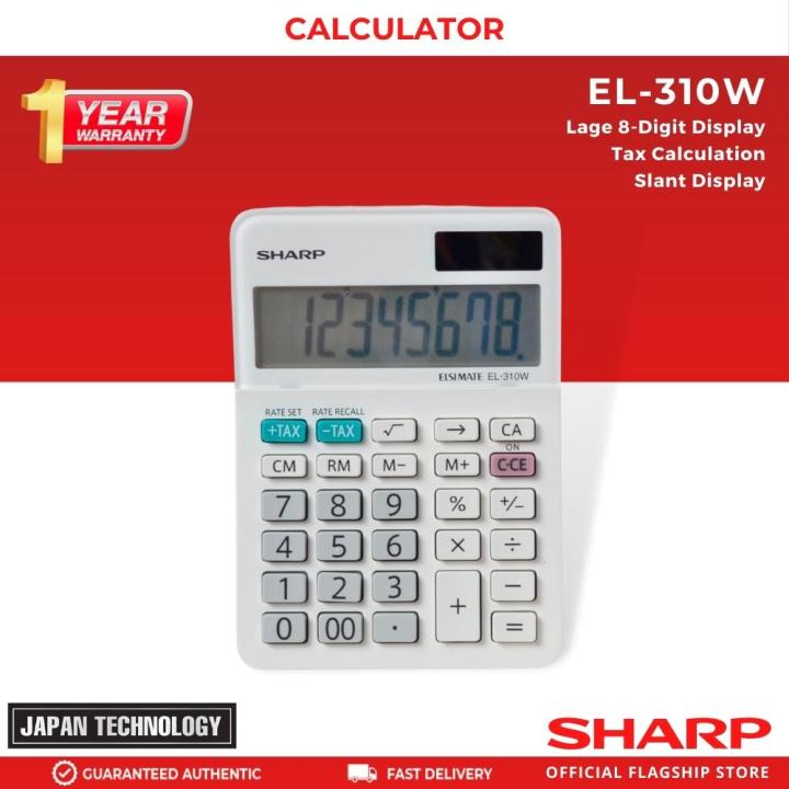 Sharp Mini-Desktop Calculator EL-310W | Lazada PH