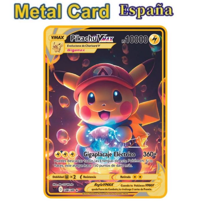 37Stylespanish Pokemon Cards Metal Pokemon Cards Spanish Hard Iron ...