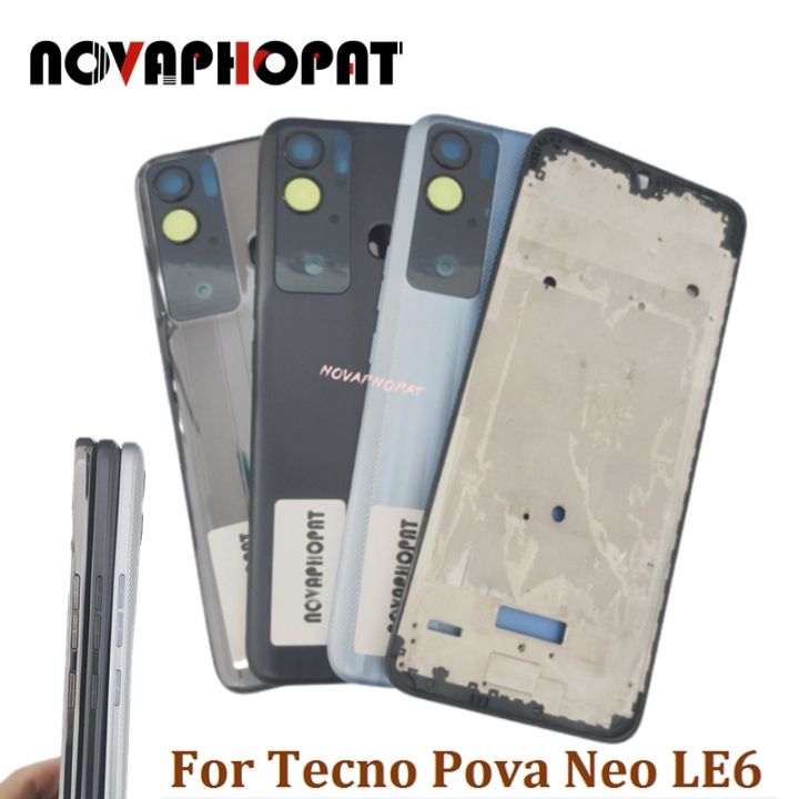 สำหรับ Tecno Pova Neo ที่คลุมประตูแบตเตอรี่ LE6เคสด้านหลังด้านหลัง ...