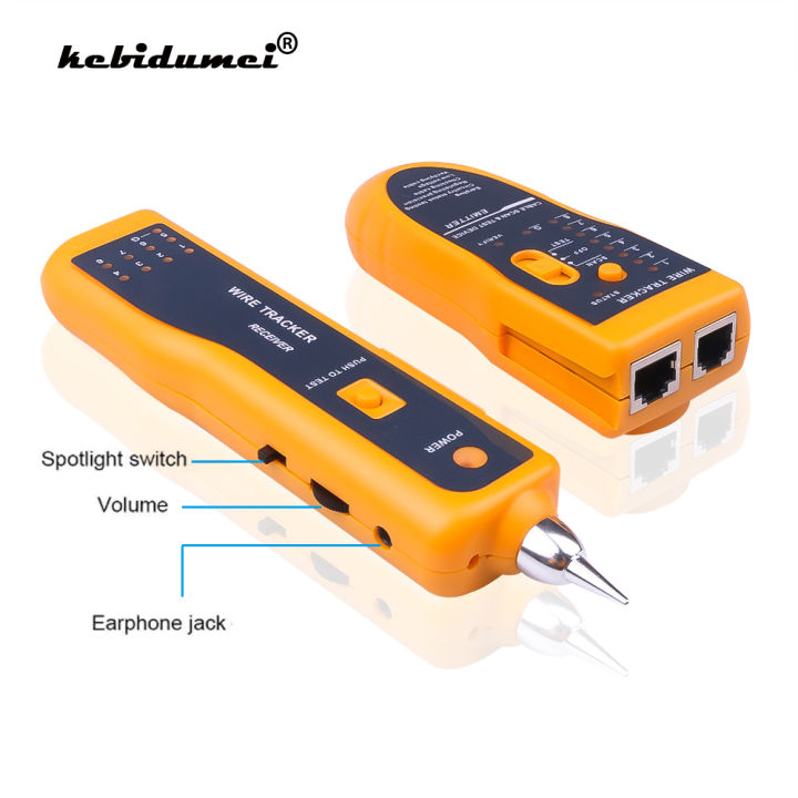 Kebidumei Wire Tracer Toner Telephone Ethernet Lan Network Cable Tester ...