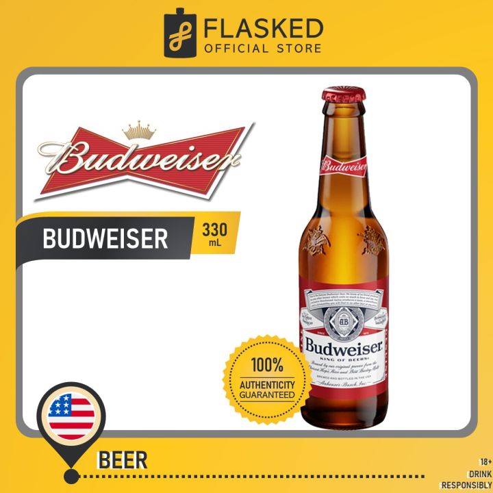 Budweiser American Beer Bottles 330mL | Lazada PH