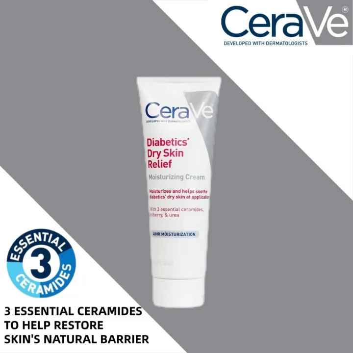 CeraVe Diabetics' Dry Skin Relief Moisturizing Cream Hydrates And ...