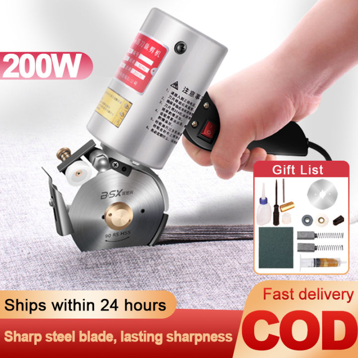 COD【Lowest price】220V 90mm Blade Electric Cloth Cutter Fabric Cutting ...