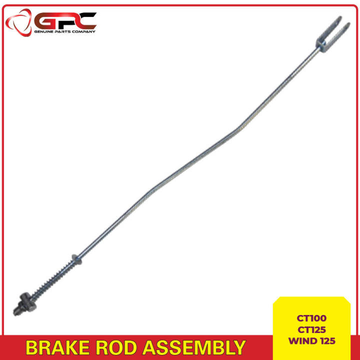 Kawasaki CT100, CT125, Wind 125 GPC Brake Rod Assembly (with Nut ...