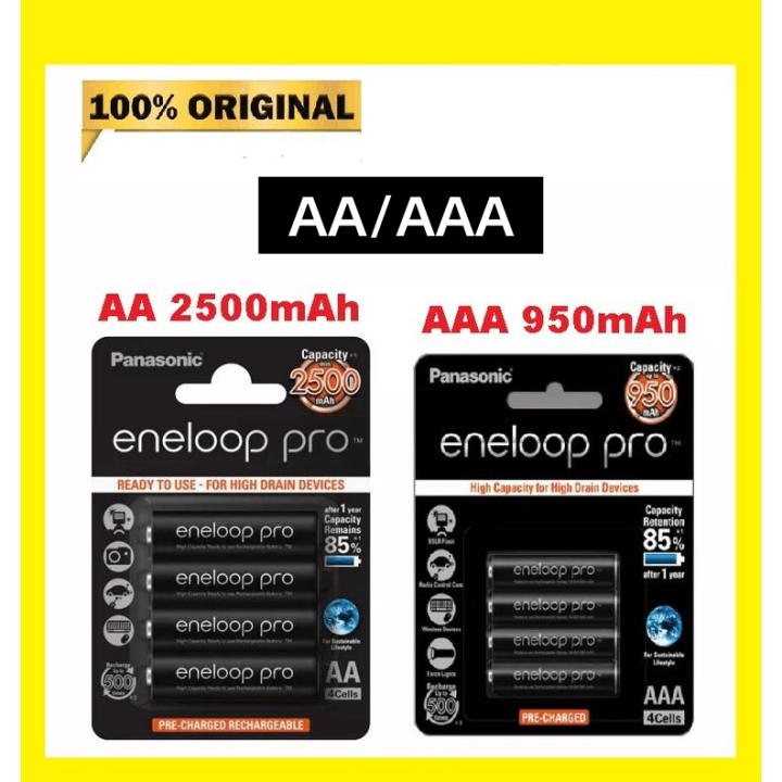 Pansonic Eneloop Pro Aa Aaa Rechargeable Battery 1 2v Ni Mh Nimh
