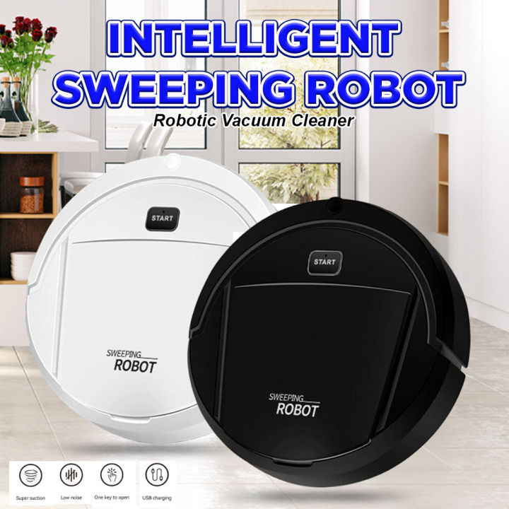 Hodeso Robot Vacuum Cleaner Rechargeable Mini Sweeping Machine Quiet ...