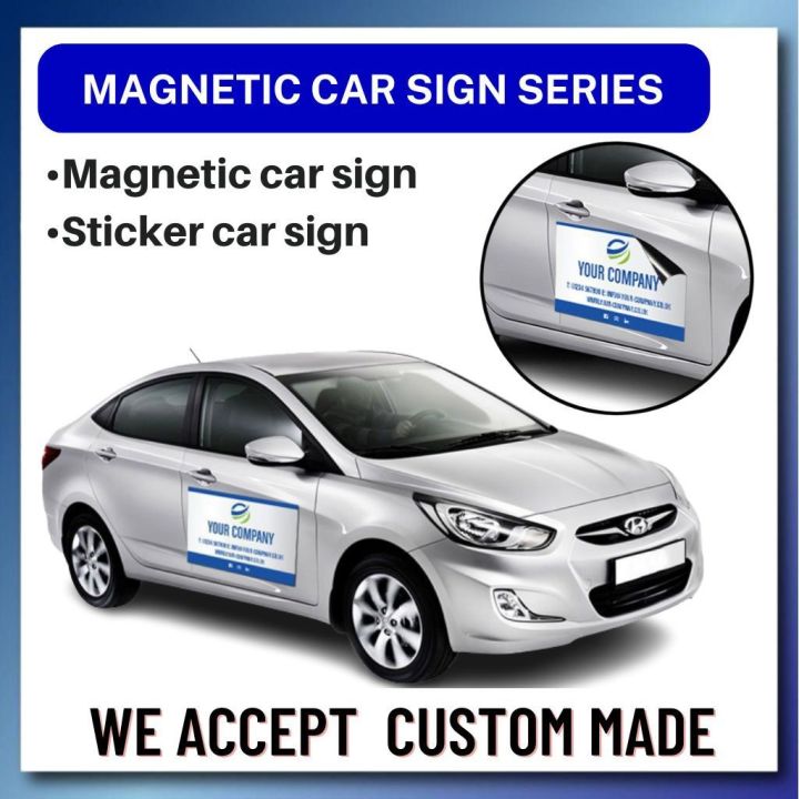 Magnetic Car Sign / Sticker Car Sign | Lazada
